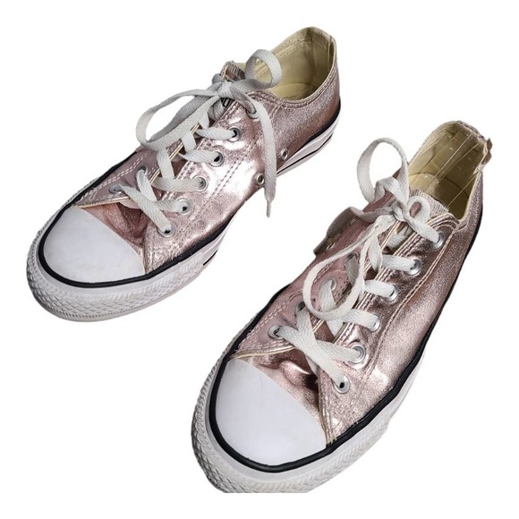 Converse | Shoes | Converse Allstars Metallic Pink Shoes | Poshmark